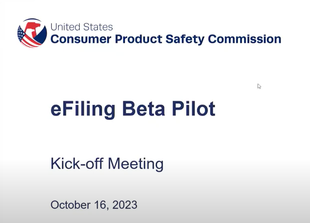 eFiling – CPSC’s Modern Approach for Filing Certificate Data | CPSC.gov